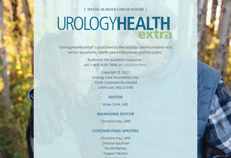 Cover - Special Bladder Cancer Edition