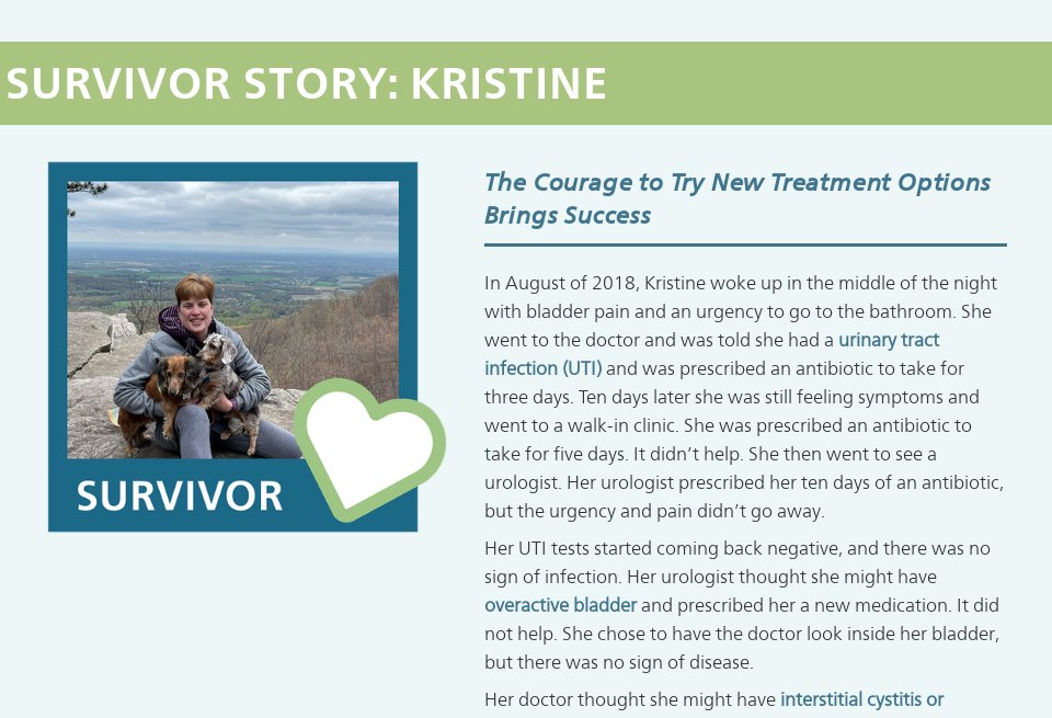 NEW - Survivor Story - Fall 2021